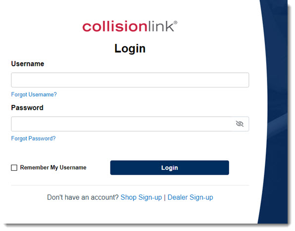 Logging In to CollisionLink Shop – CollisionLink Help Center