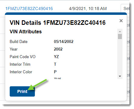 Viewing VIN Details and Options in CollisionLink Shop – CollisionLink ...
