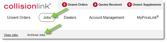 Viewing/Searching for Archived CollisionLink Shop Jobs – CollisionLink ...