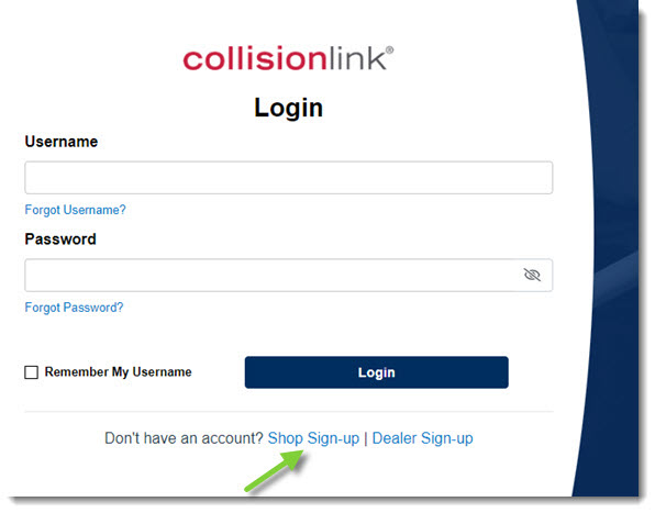 Registering for a CollisionLink Shop Account – CollisionLink Help Center