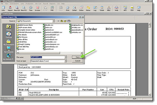 Exporting Estimates into CollisionLink Shop – Help Center