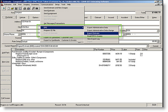 Exporting Estimates into CollisionLink Shop – CollisionLink Help Center
