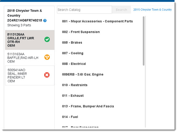 CollisionLink Plus: Navigating the OEM Catalog – CollisionLink Help Center