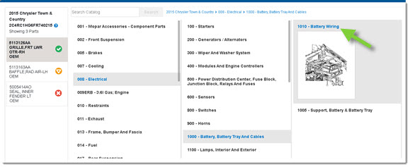CollisionLink Plus: Navigating the OEM Catalog – CollisionLink Help Center