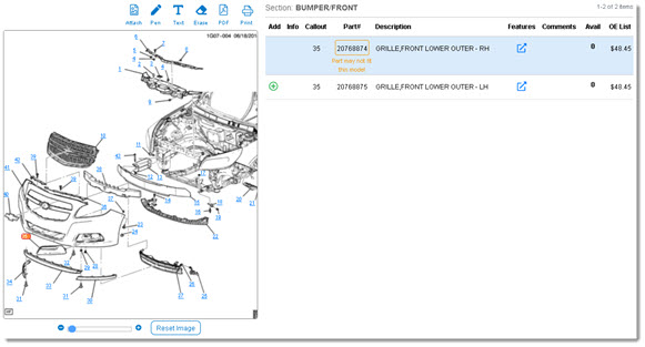 CollisionLink Plus: Marking Up OEM Catalog Illustrations to Send to ...